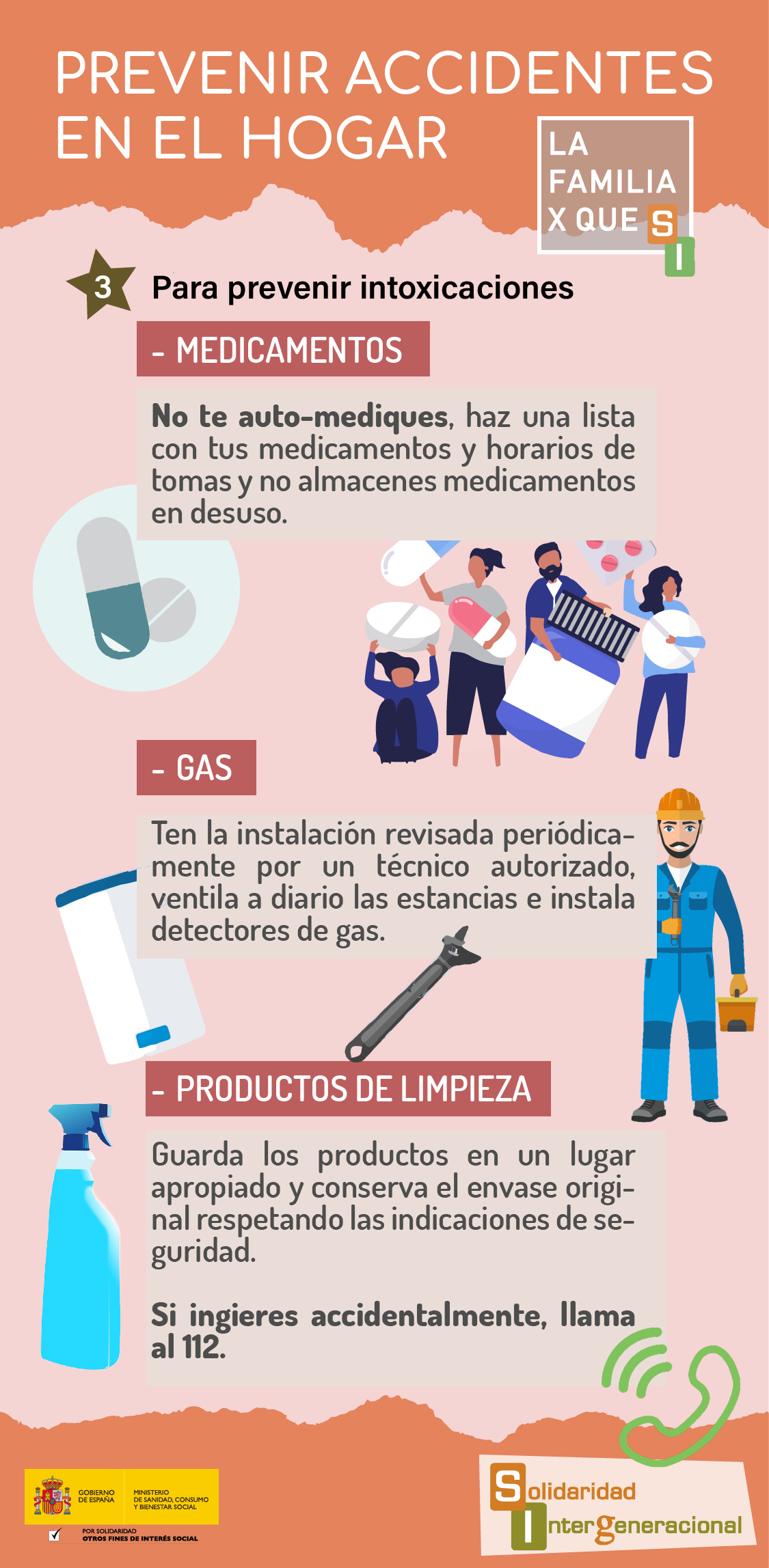 Prevenir accidentes en el hogar – Solidaridad Intergeneracional